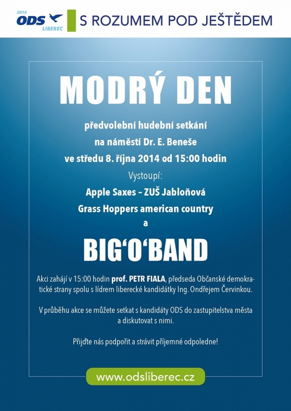 MODRÝ DEN – ODS – Občanská demokratická strana